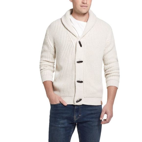 Weatherproof | Sweaters | Weatherproof Vintage Mens Beige Shawl Collar ...